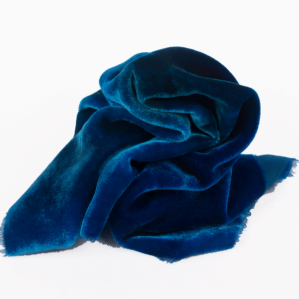 Silk Rayon Velvet - Ocean Blue DL 38 - Colour Streams